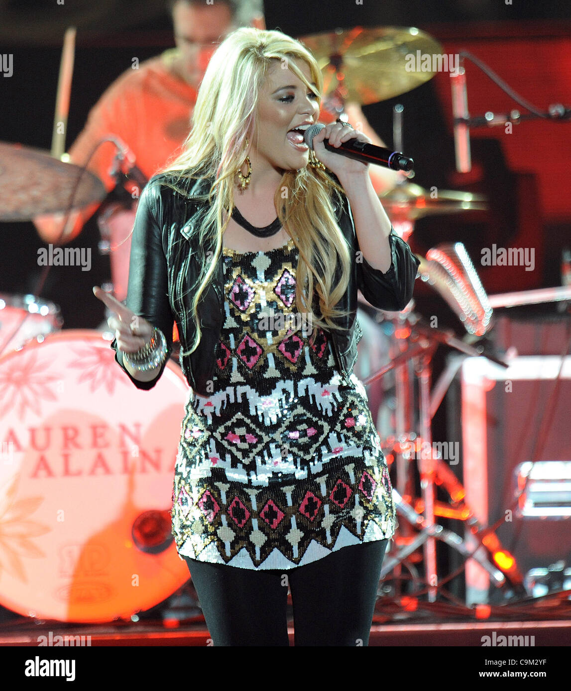 Jan 21, 2012 - Fayetteville, North Carolina; USA - Singer LAUREN ALAINA ...