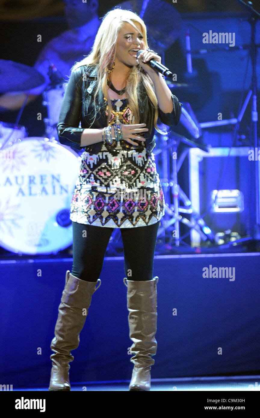 Jan 21, 2012 - Fayetteville, North Carolina; USA - Singer LAUREN ALAINA ...
