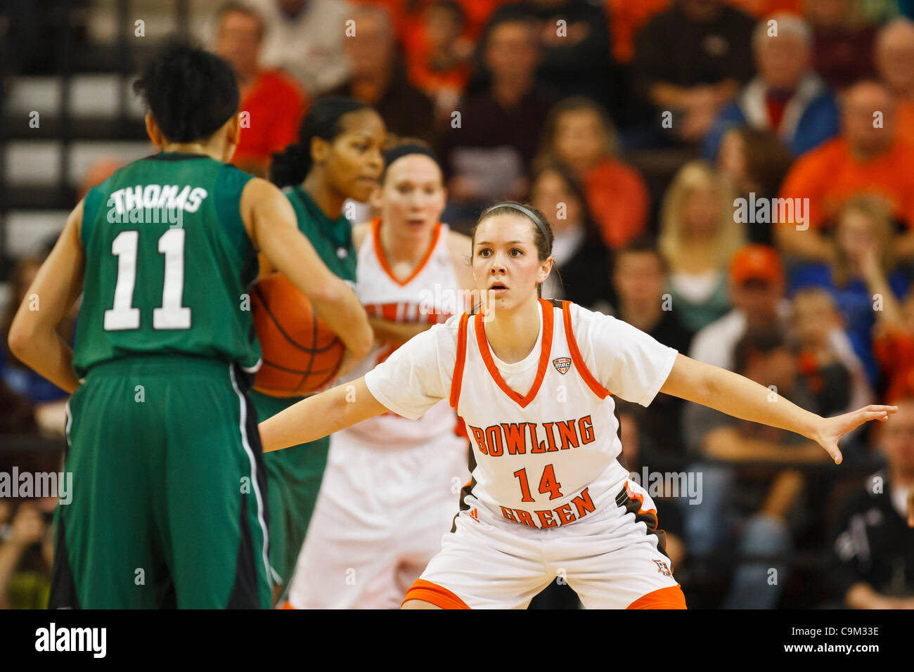 Jan. 22, 2012 - Bowling Green, Ohio, U.S - Bowling Green guard Jessica ...