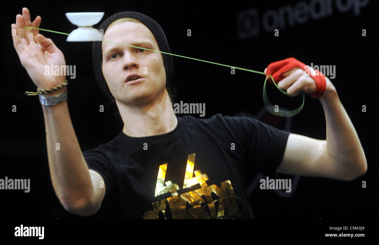 David Molnar competes during the third European Yoyo Championship in ...