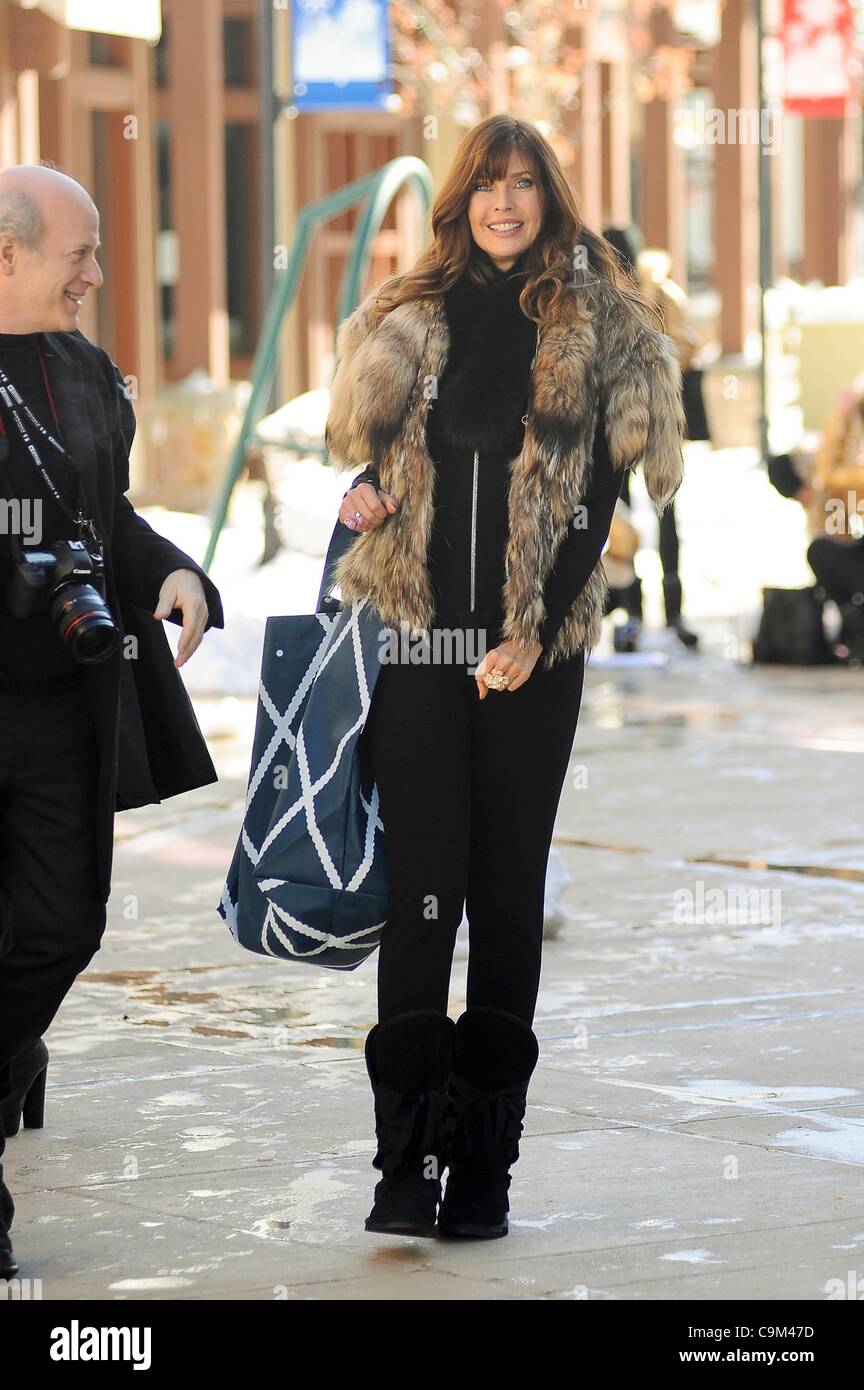 Carol Alt, leaves the AP portrait studio out and about for Sundance ...
