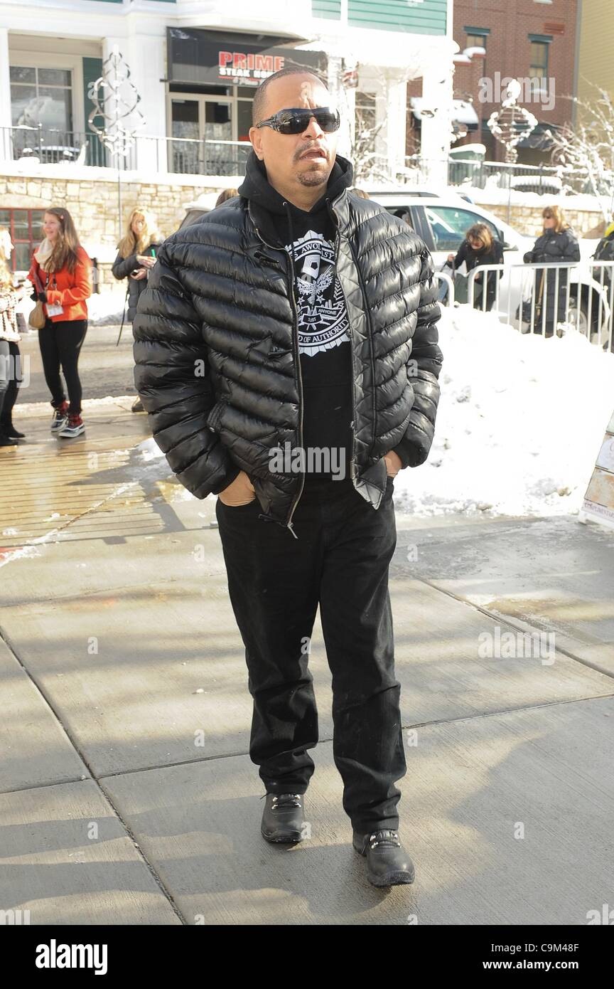 Ice-T, enters the Getty portrait studio out and about for Sundance Film ...