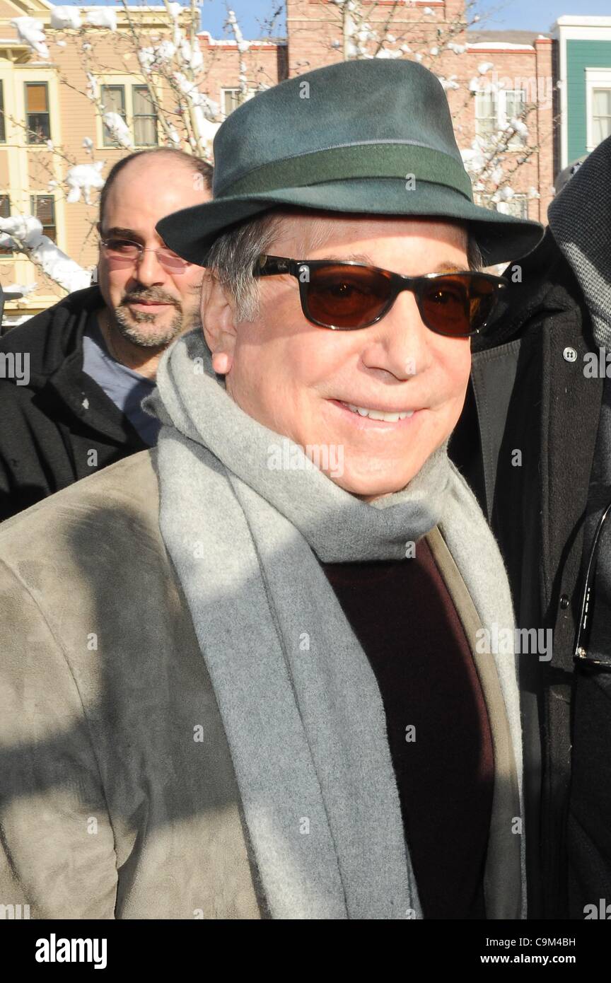 Paul Simon, enters the Getty portrait studio out and about for Sundance ...
