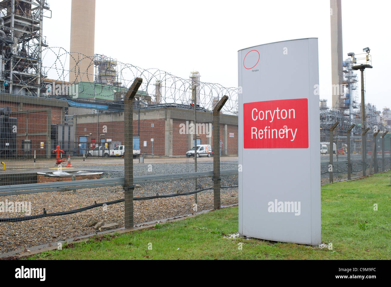 Coryton Refinery, Essex. The refinery supplies 20% of SE Englands fuel ...