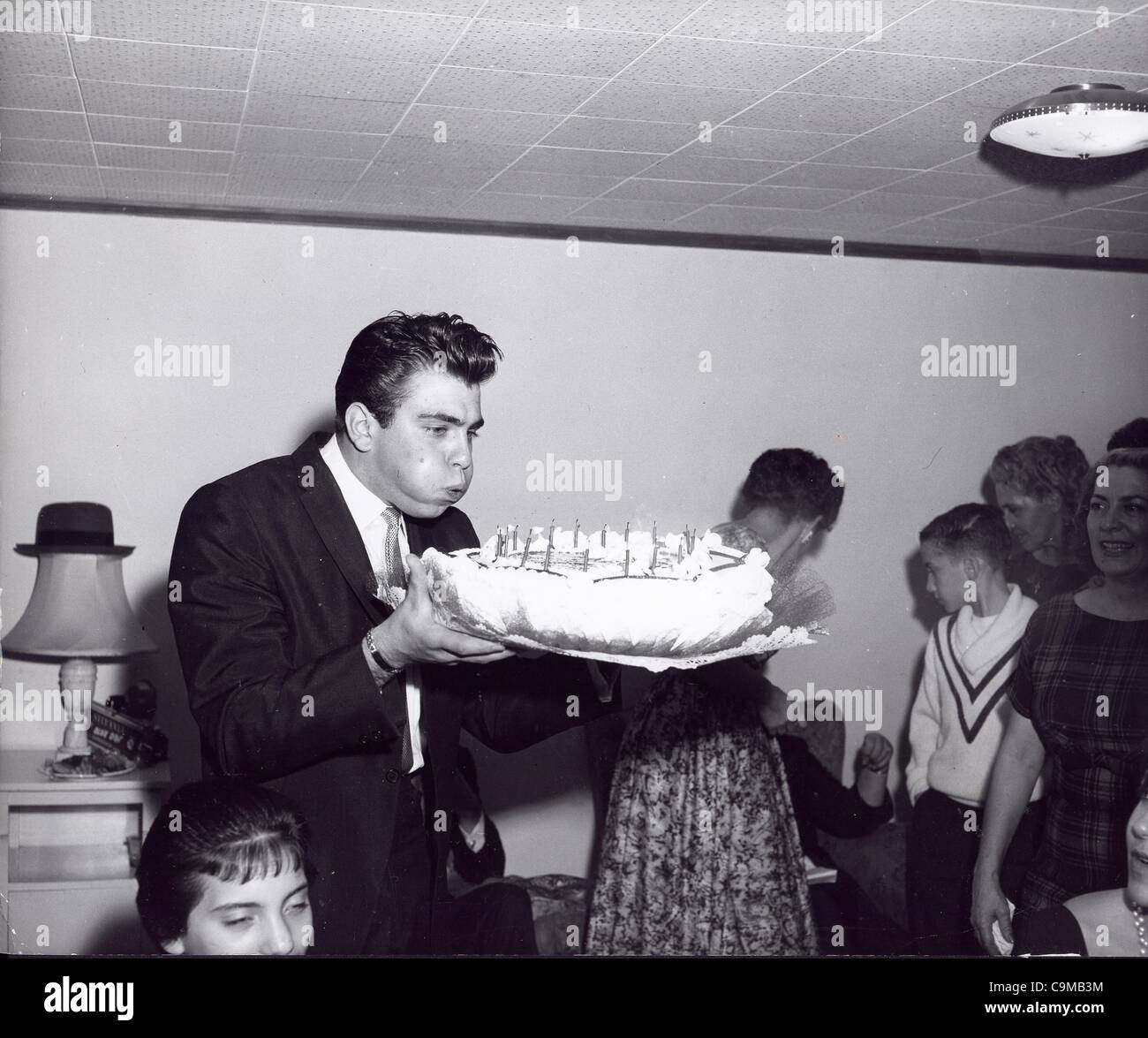 FABIAN blows out 17 candles on birthday cake in Stockton Ca. for 20th's ...