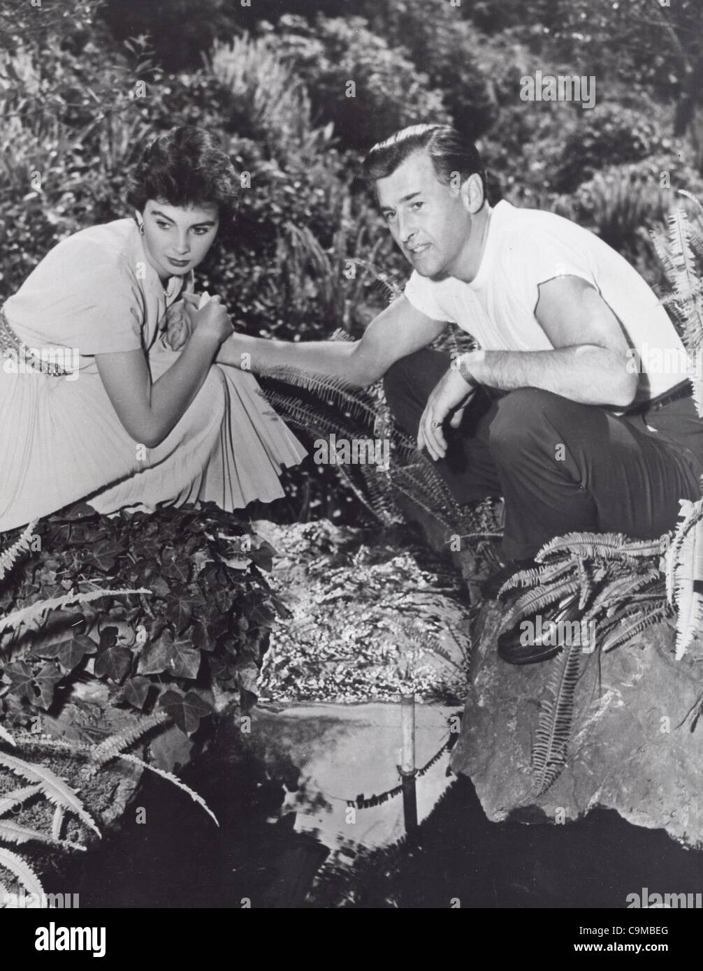 STEWART GRANGER with Jean Simmons in Hollywood.Supplied by Photos, inc ...