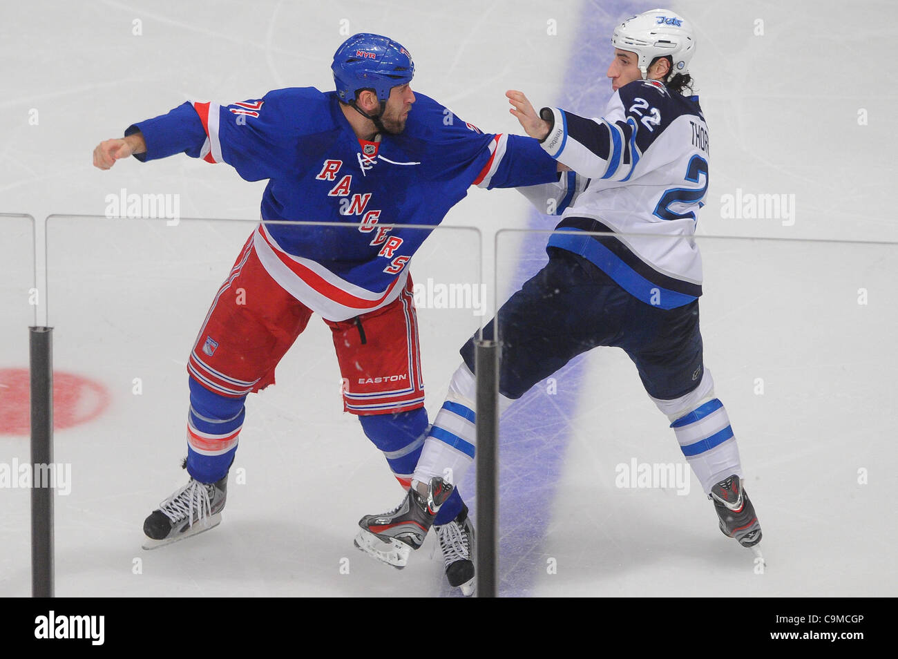 Jan. 24, 2012 - Newark, New Jersey, U.S. - New York Rangers left wing ...