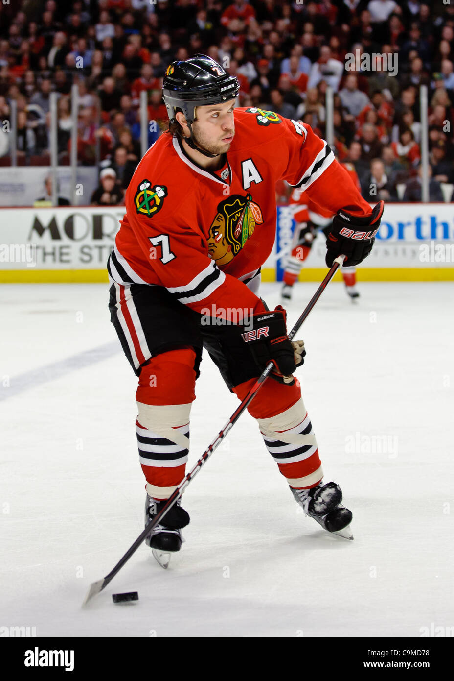 Jan. 24, 2012 - Chicago, Illinois, U.S - Chicago defenseman Brent ...