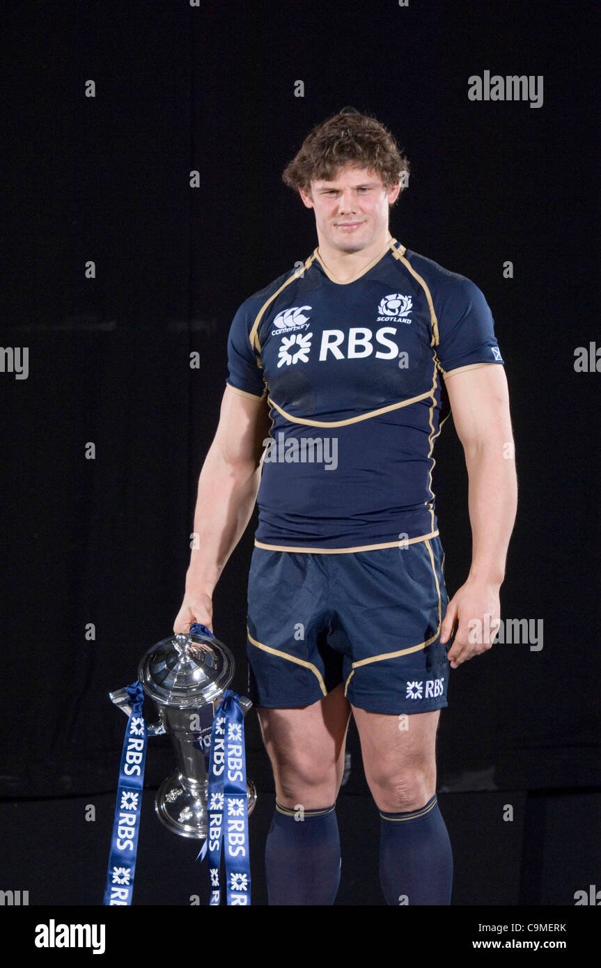 Ross Ford(Scotland) at the official launch of the RBS Six Nations rugby ...