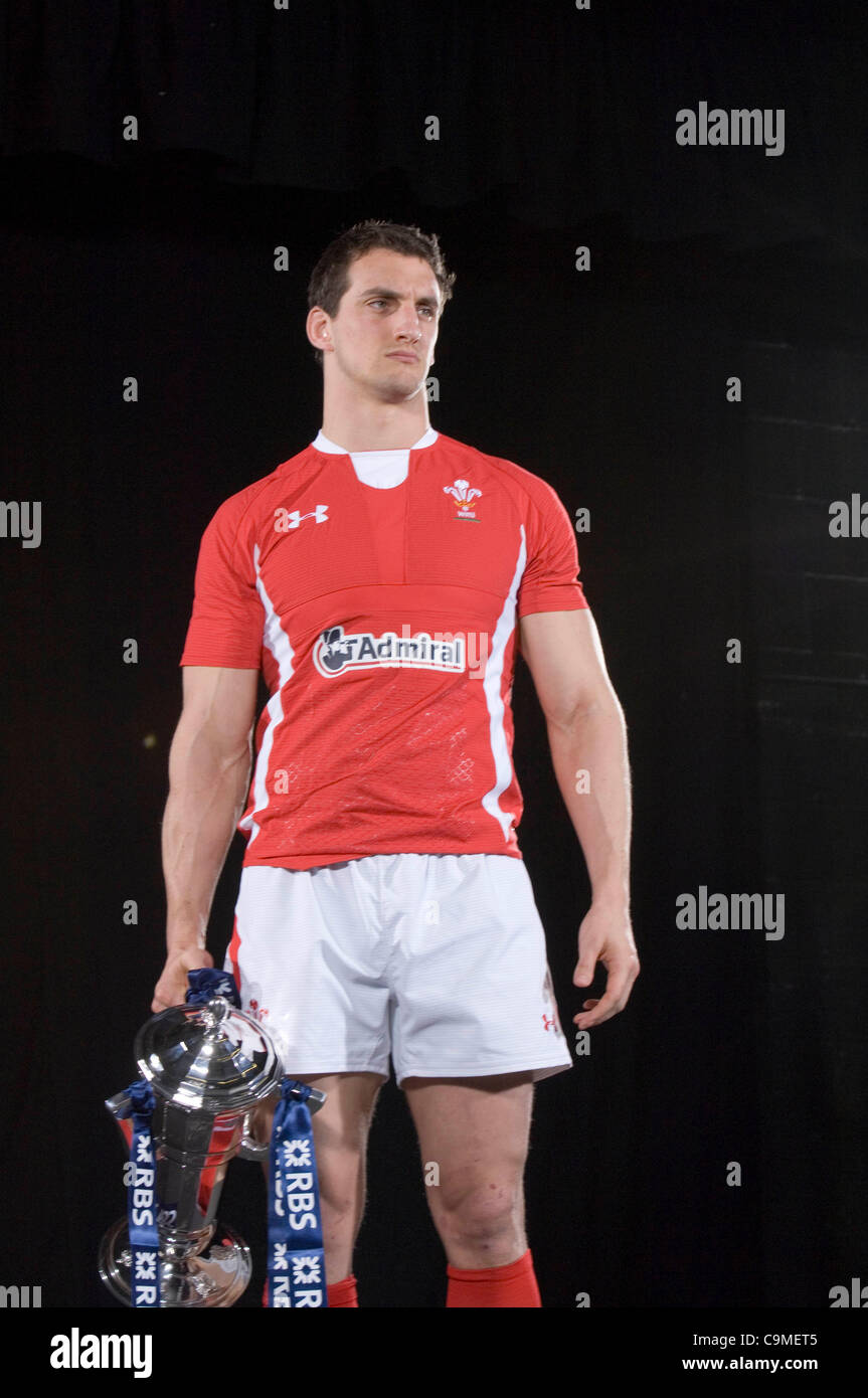 Sam Warburton (Wales) during the official launch of the RBS Six Nations ...