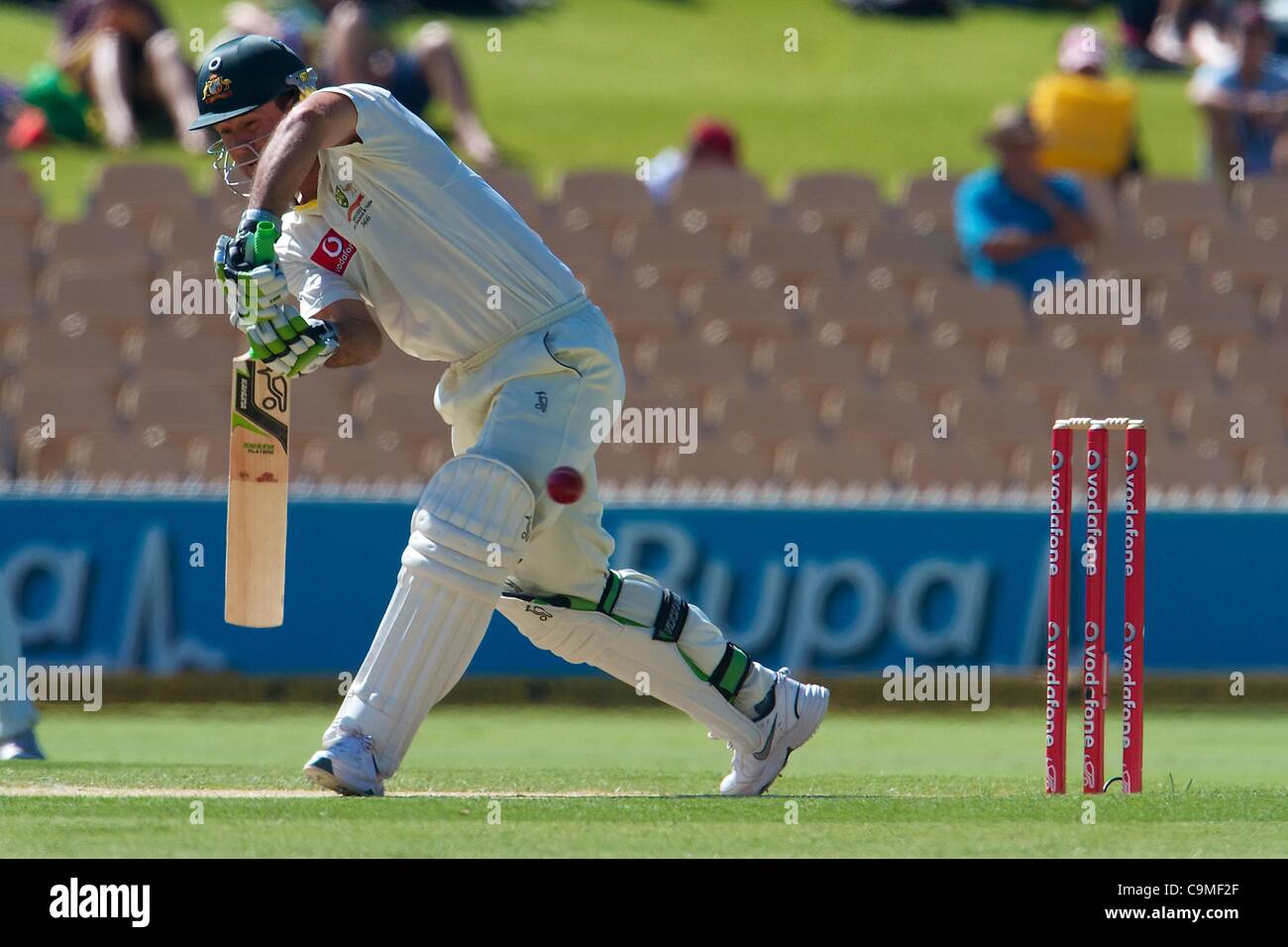 25.01.2012 Adelaide Australia, Ricky Ponting Australia in action during ...