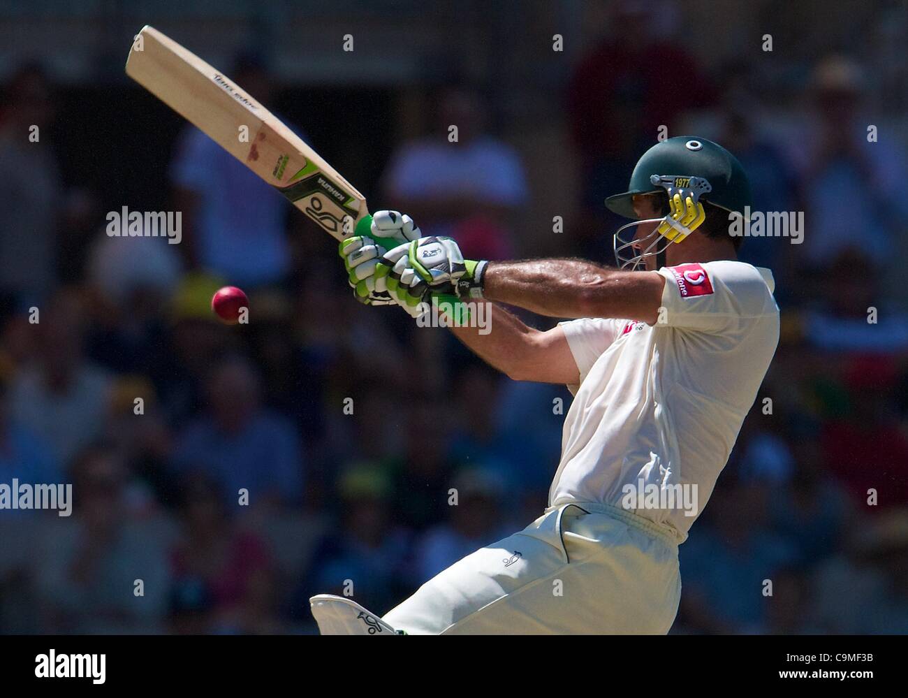 25.01.2012 Adelaide Australia, Ricky Ponting Australia in action during ...
