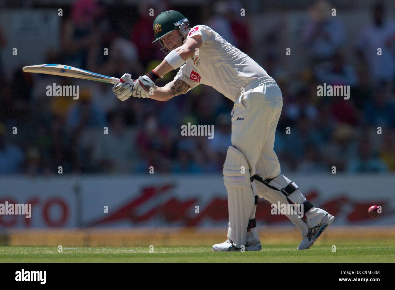 25.01.2012 Adelaide Australia, Michael Clarke Australia in action ...