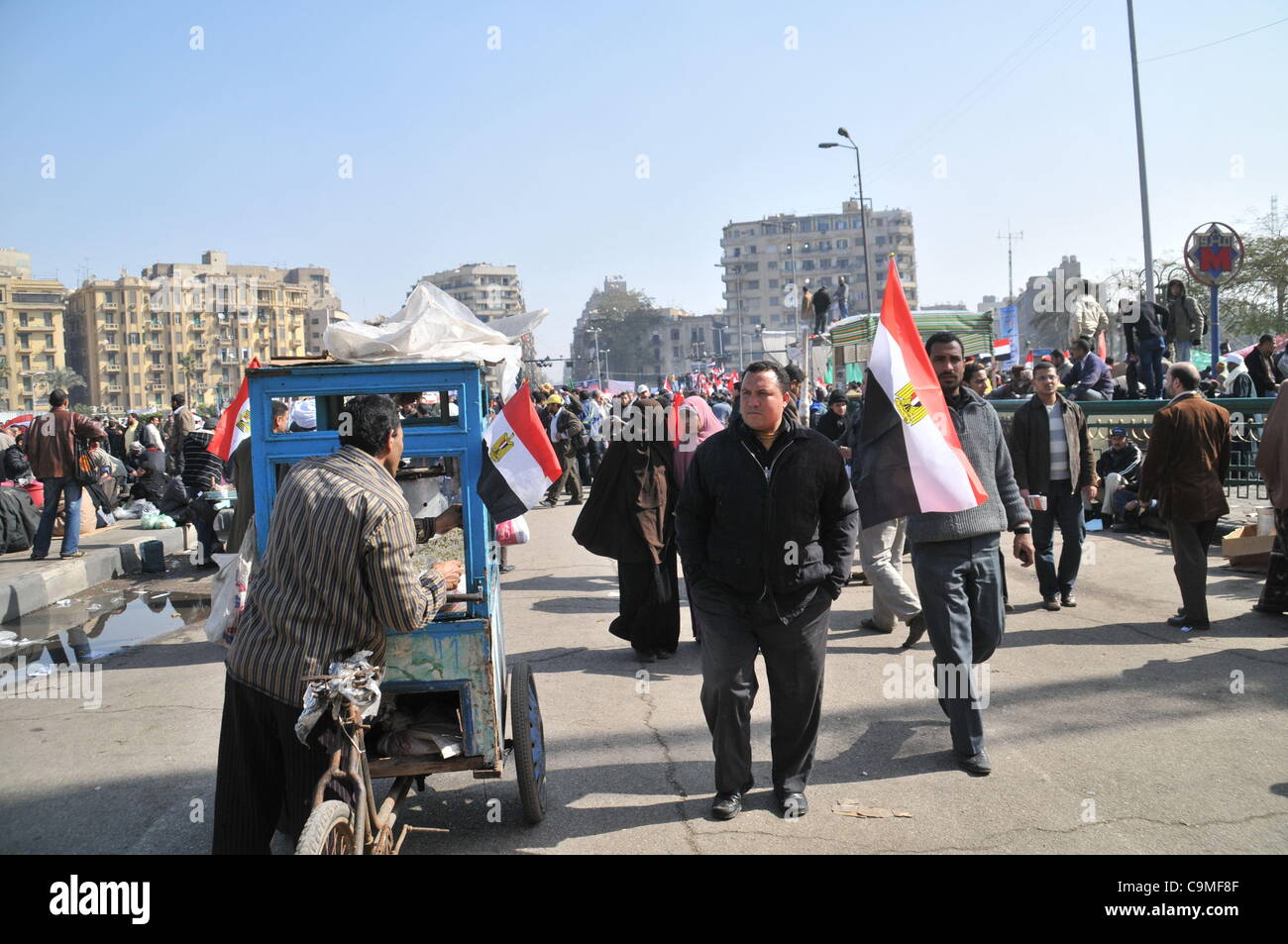 The scenes in an around Cairo's famous Tahrir (Liberation) Square on ...
