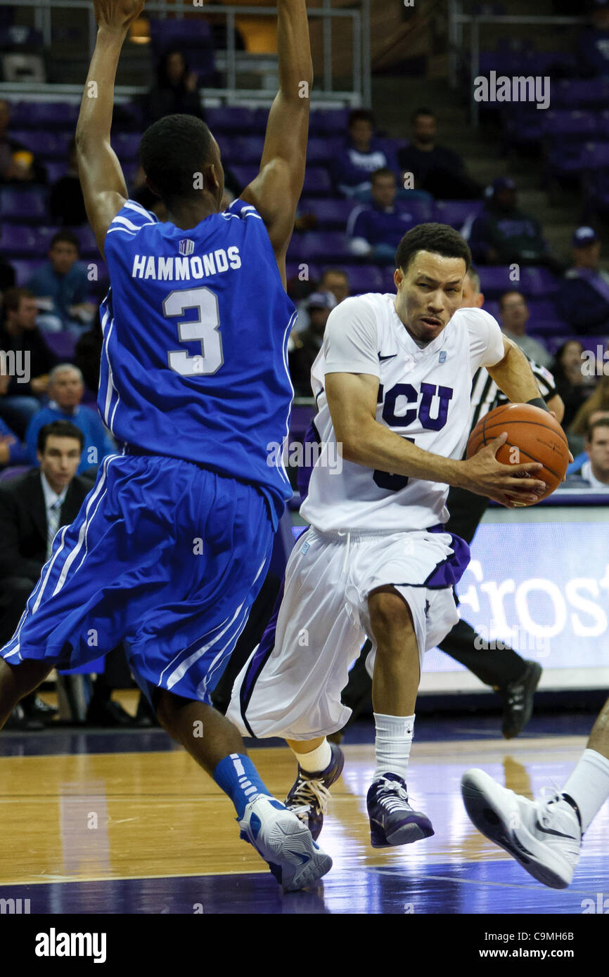Jan. 25, 2012 - Fort Worth, Texas, US - TCU Horned Frogs Guard Kyan ...