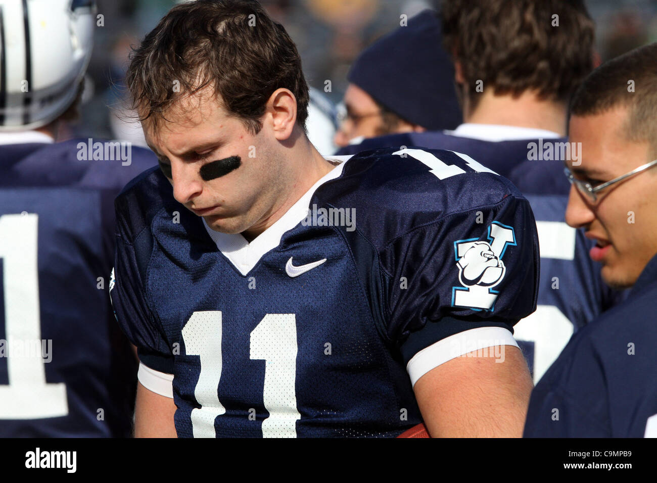 Nov. 19, 2011 - New Haven, CT, U.S. - Yale quarterback #11 PATRICK WITT ...