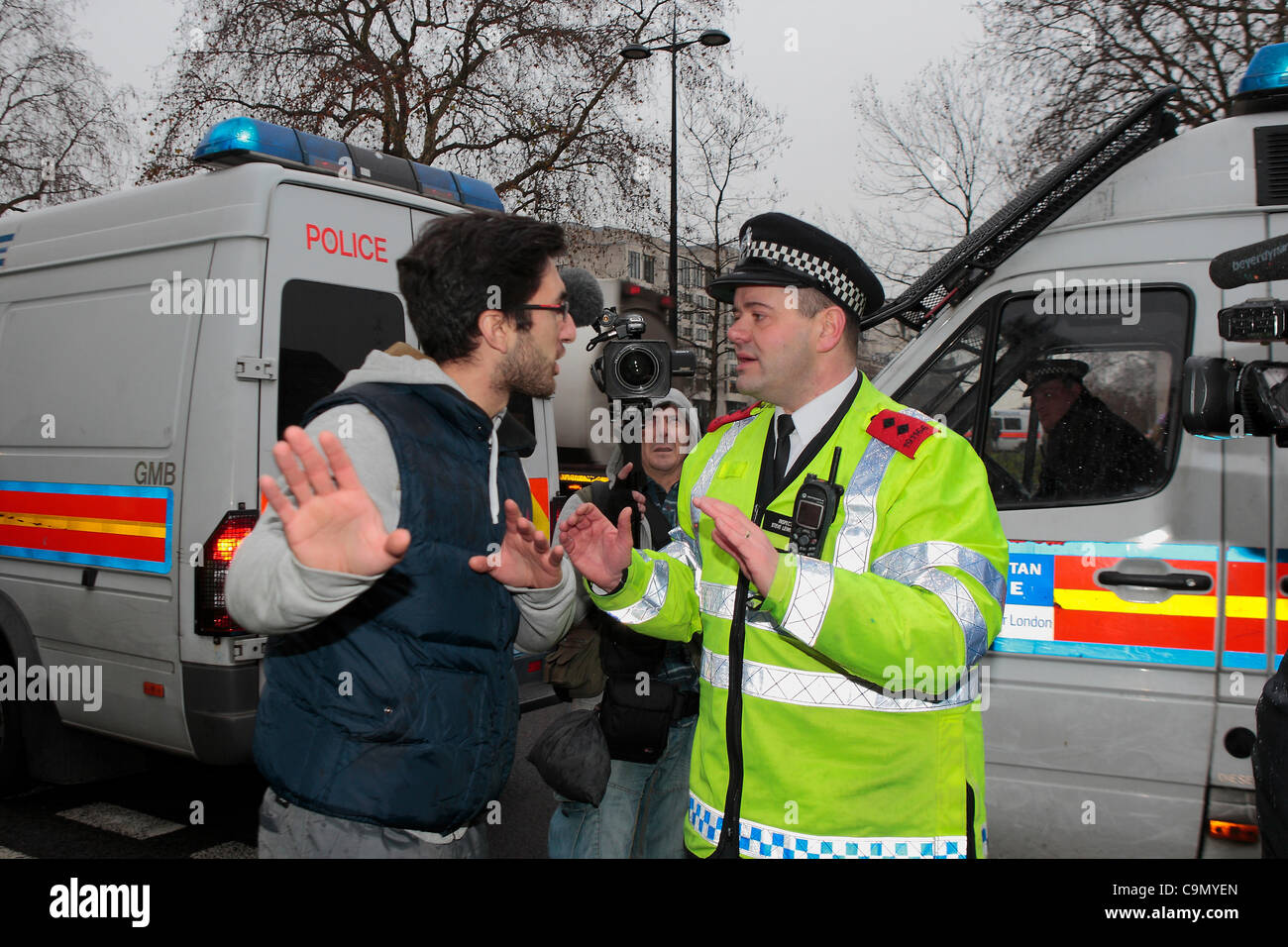 Kurdish protesters assembled outside the Turkish embassy in belgrave ...