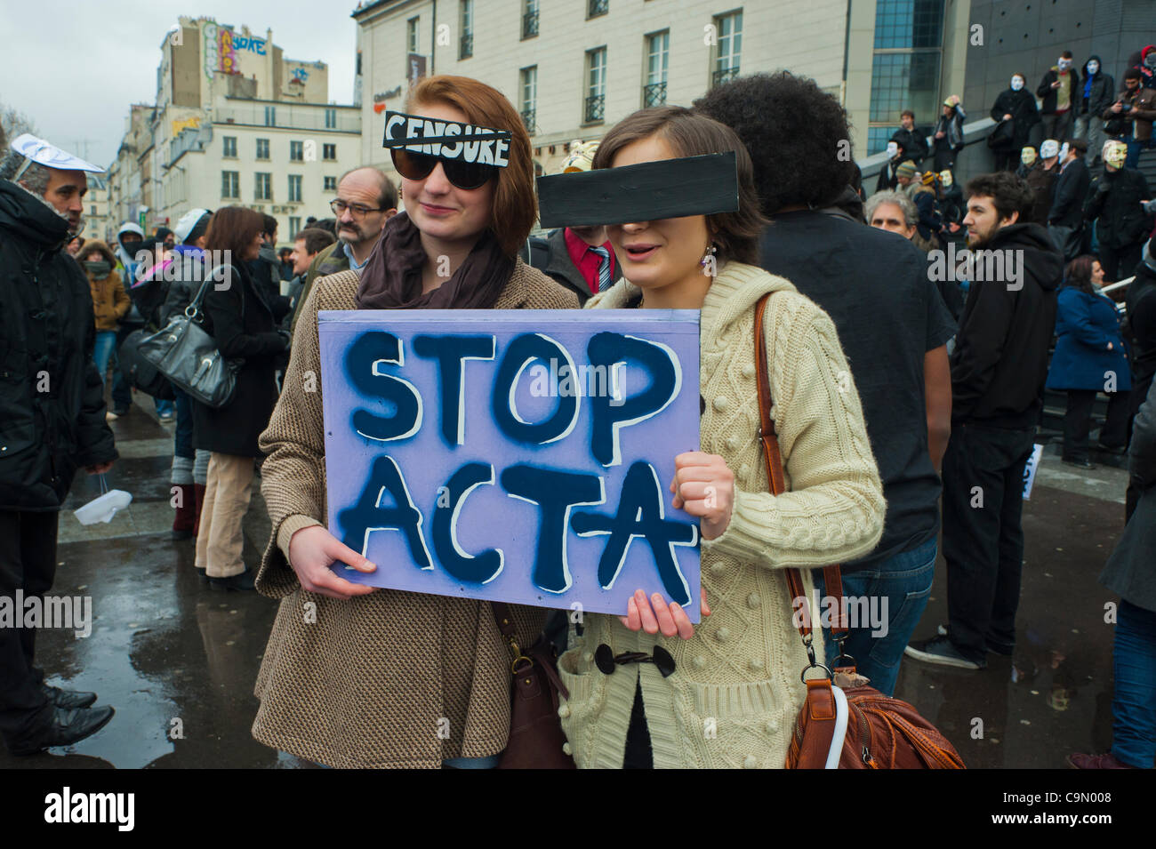 Teens participating protest hi-res stock photography and images - Alamy