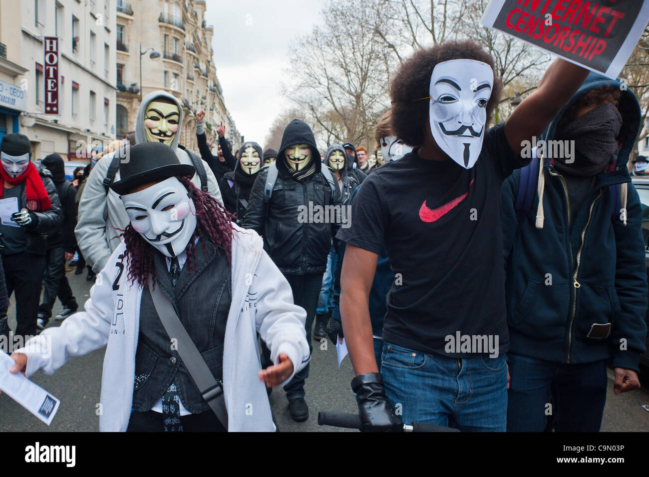Cyberactivists slogans hi-res stock photography and images - Alamy