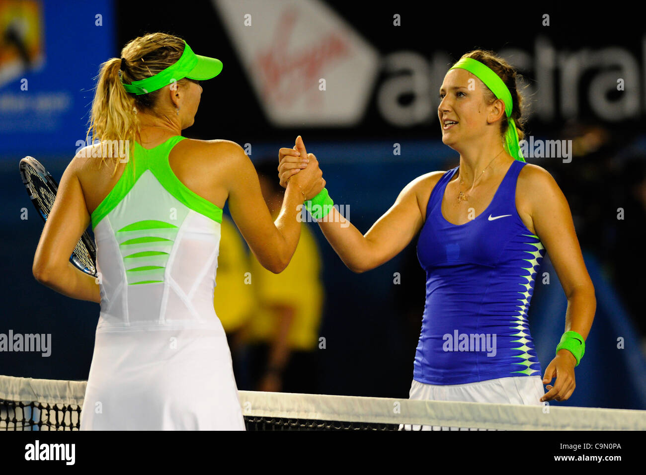 28.01.2012 Australian Open Tennis from Melbourne Park. Victoria. Womens ...