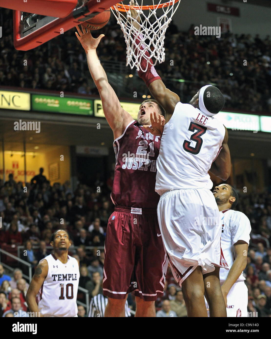 Jan. 28, 2012 - Philadelphia, Pennsylvania, U.S - Saint Joseph's Hawks ...