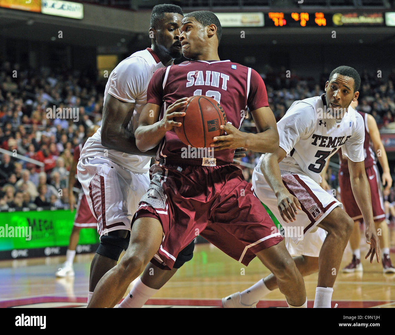 Jan. 28, 2012 - Philadelphia, Pennsylvania, U.S - Saint Joseph's Hawks ...