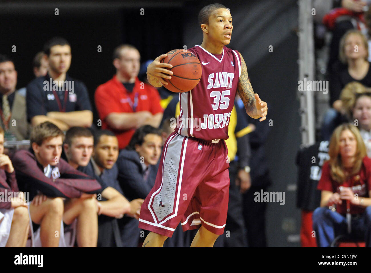 Jan. 28, 2012 - Philadelphia, Pennsylvania, U.S - Saint Joseph's Hawks ...