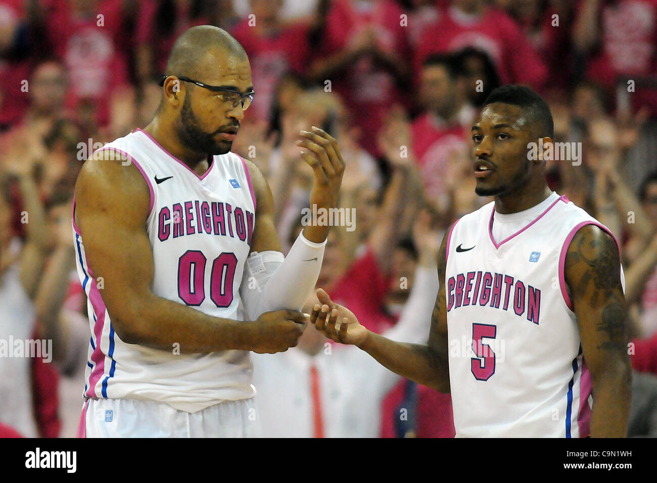Jan. 28, 2012 - Omaha, Nebraska, U.S - Creighton center Gregory ...