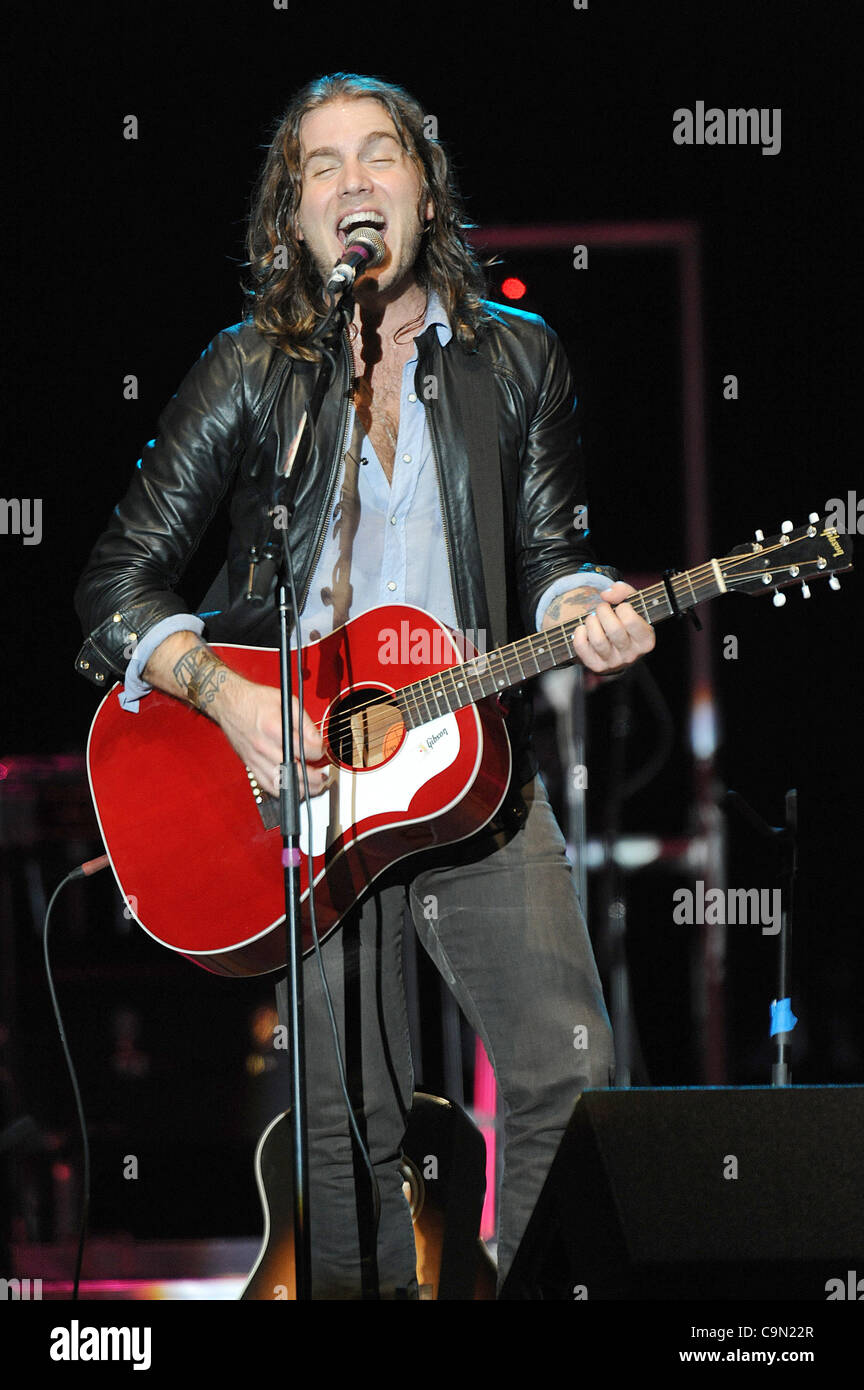 Jan 28, 2012 - Hampton, Virginia; USA - Musician TOM GOSSIN of the band ...