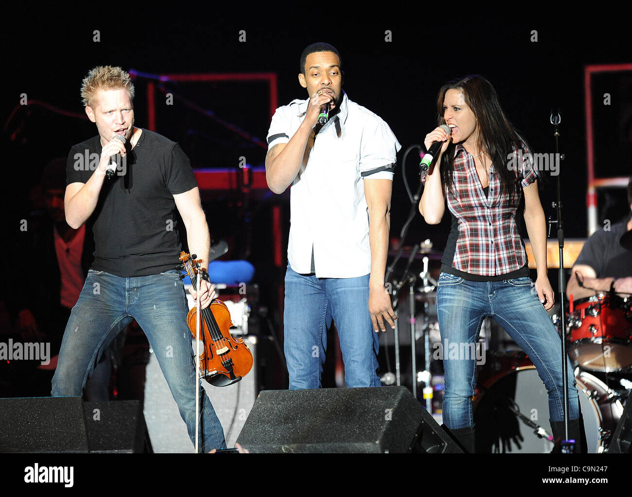 Jan 28, 2012 - Hampton, Virginia; USA - (L-R) Fiddle Player NICK ...
