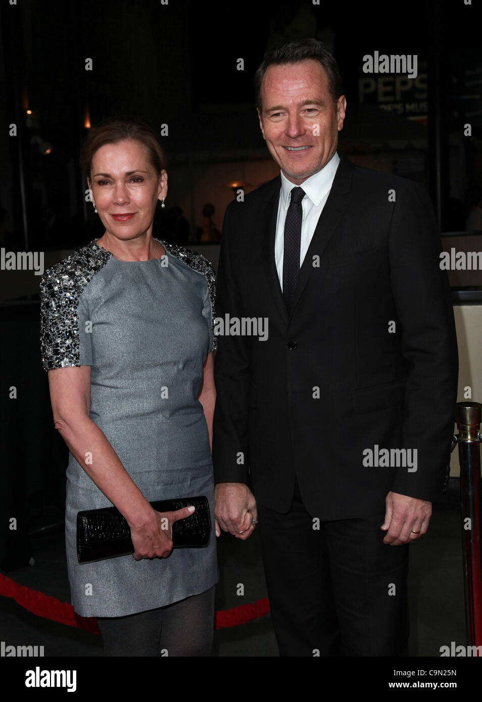 Jan. 28, 2012 - Hollywood, California, U.S. - BRYAN CRANSTON & WIFE ...