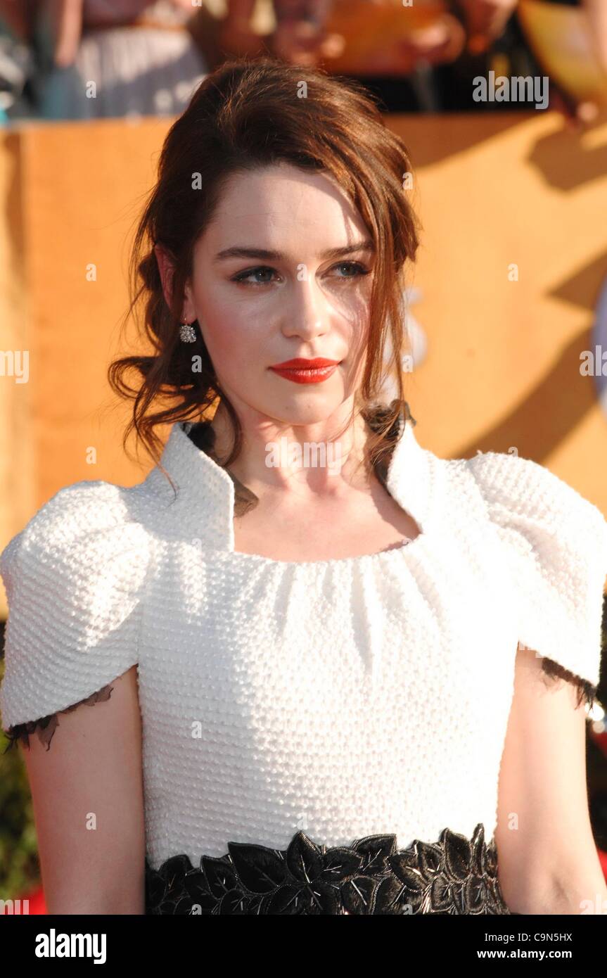 Emilia Clarke at arrivals for 18th Annual Screen Actors Guild SAG ...