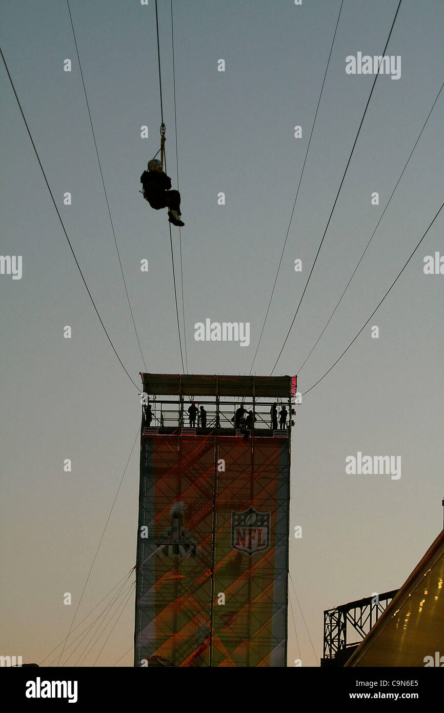 One of the more interesteting attactions during Super Week is the zip ...