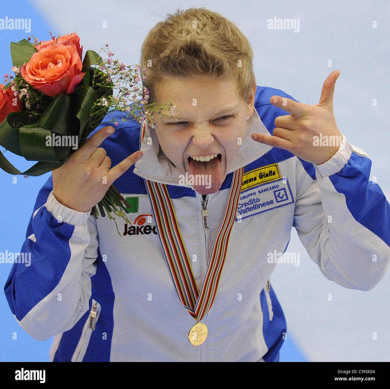 Arianna Fontana after winning European Speed Skating Championships ...