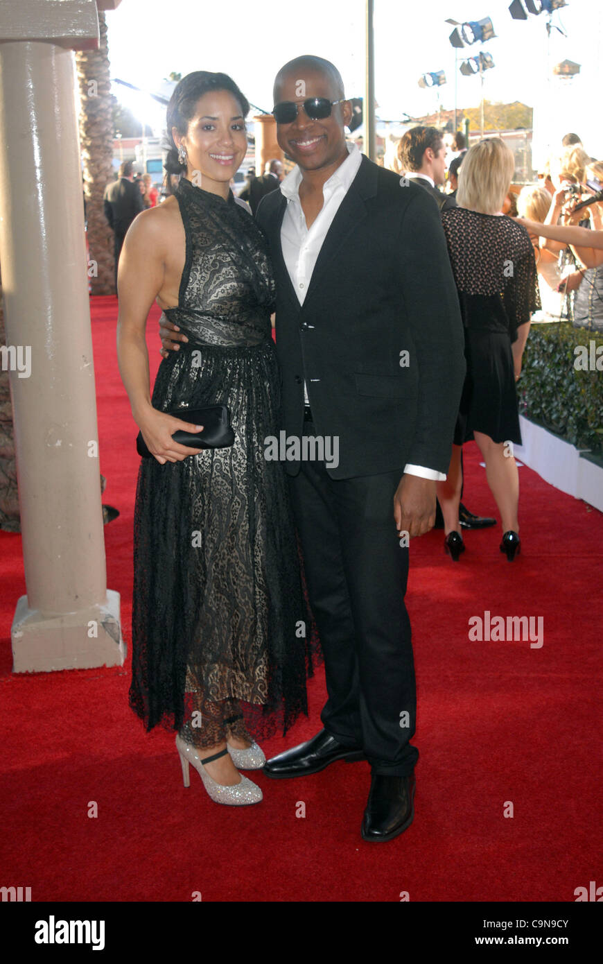 Jan. 29, 2012 - Los Angeles, California, U.S. - Actor KEITH POWELL (R ...