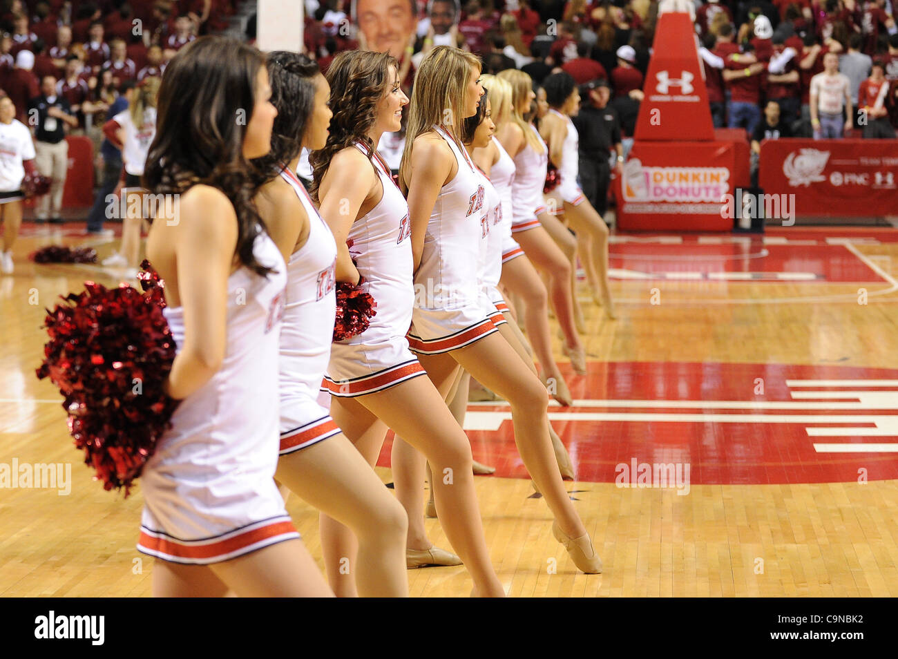 Jan. 28, 2012 - Philadelphia, Pennsylvania, U.S - The Temple dance team ...