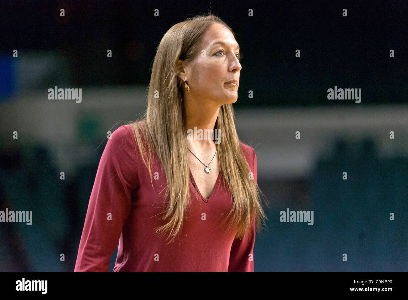 Jan. 28, 2012 - Cleveland, Ohio, U.S - Detroit head coach Autumn ...