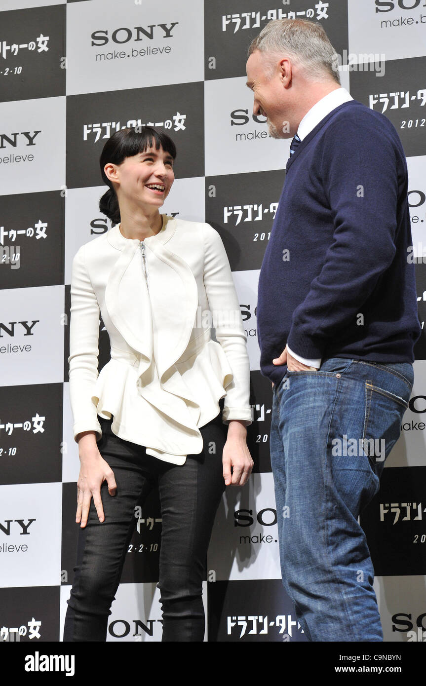 (L to R) Rooney Mara, David Fincher, JANUARY 31, 2012: Rooney Mara and ...
