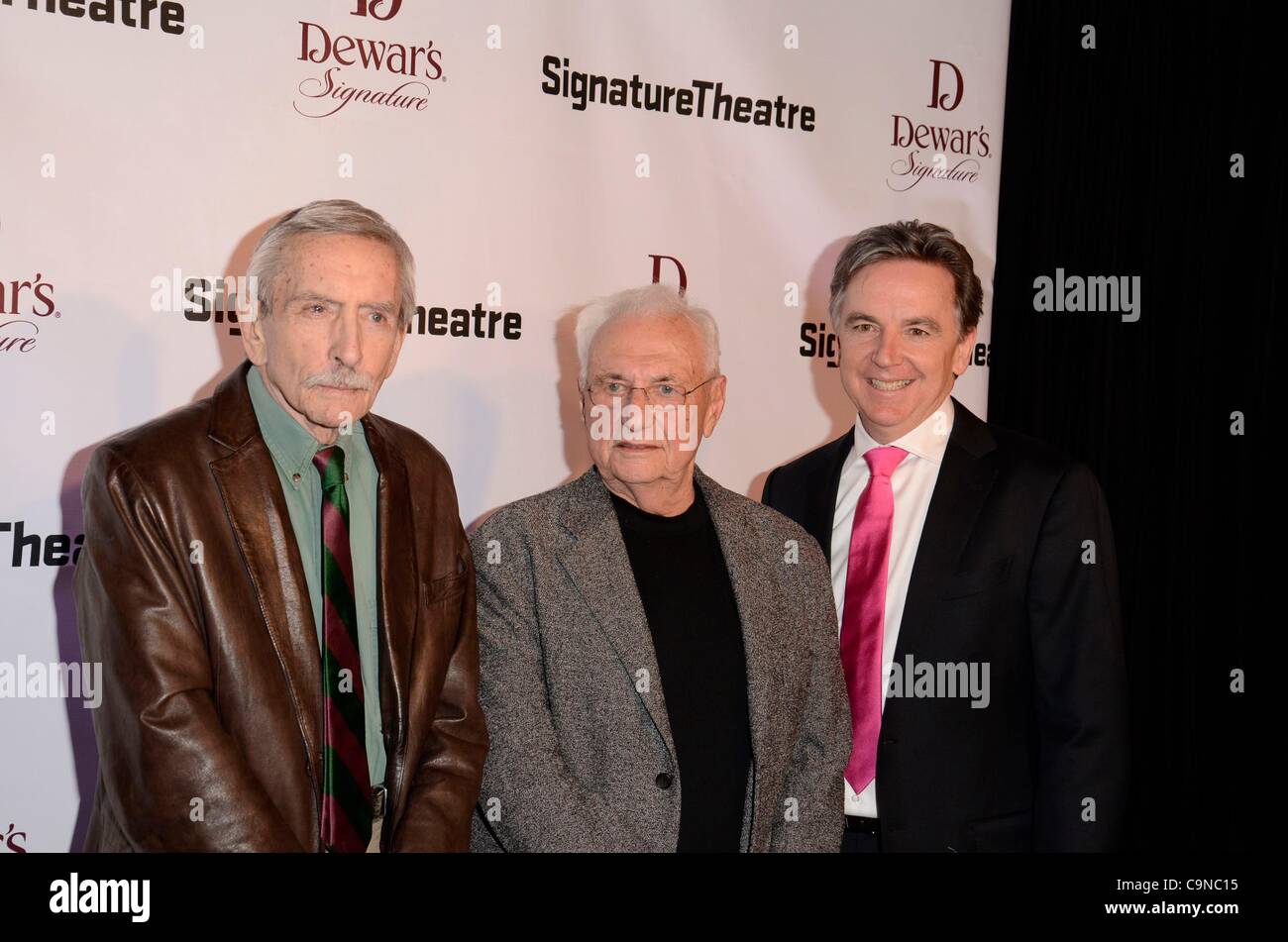 Edward Albee; Frank Gehry, James Houghton at arrivals for Signature ...