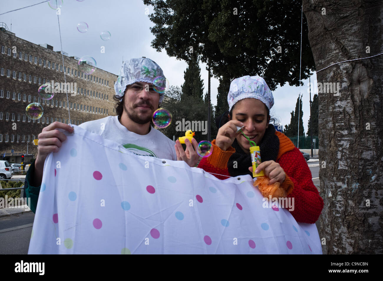 Protest opposite Knesset as Economic Affairs Committee discusses ...
