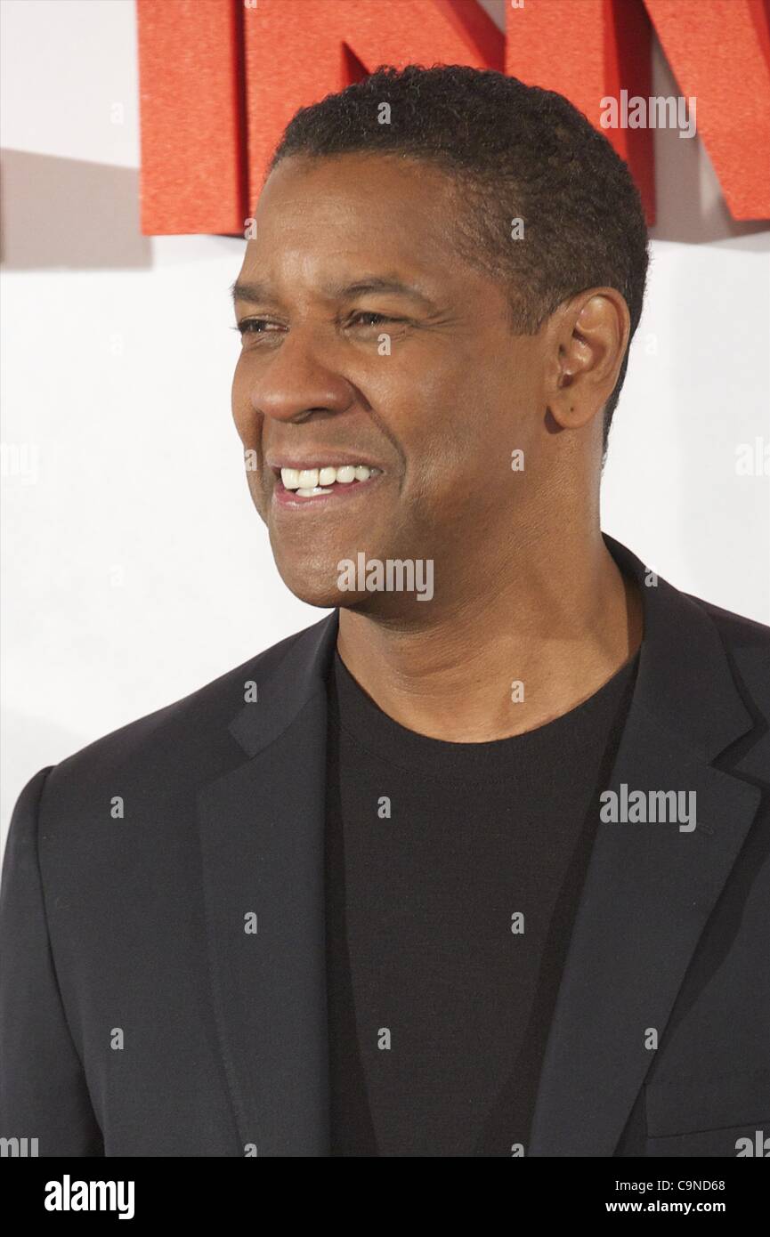 Jan. 31, 2012 - Madrid, Spain - Denzel Washington attends the photocall ...