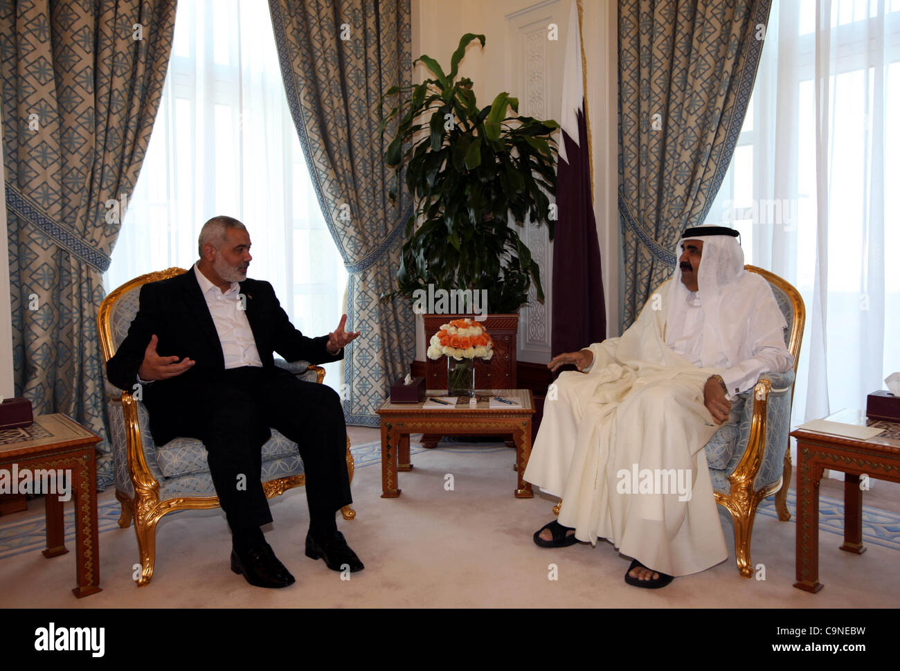 Jan. 30, 2012 - Doha, Doha, Qatar - Palestinian Prime Minister in Gaza ...