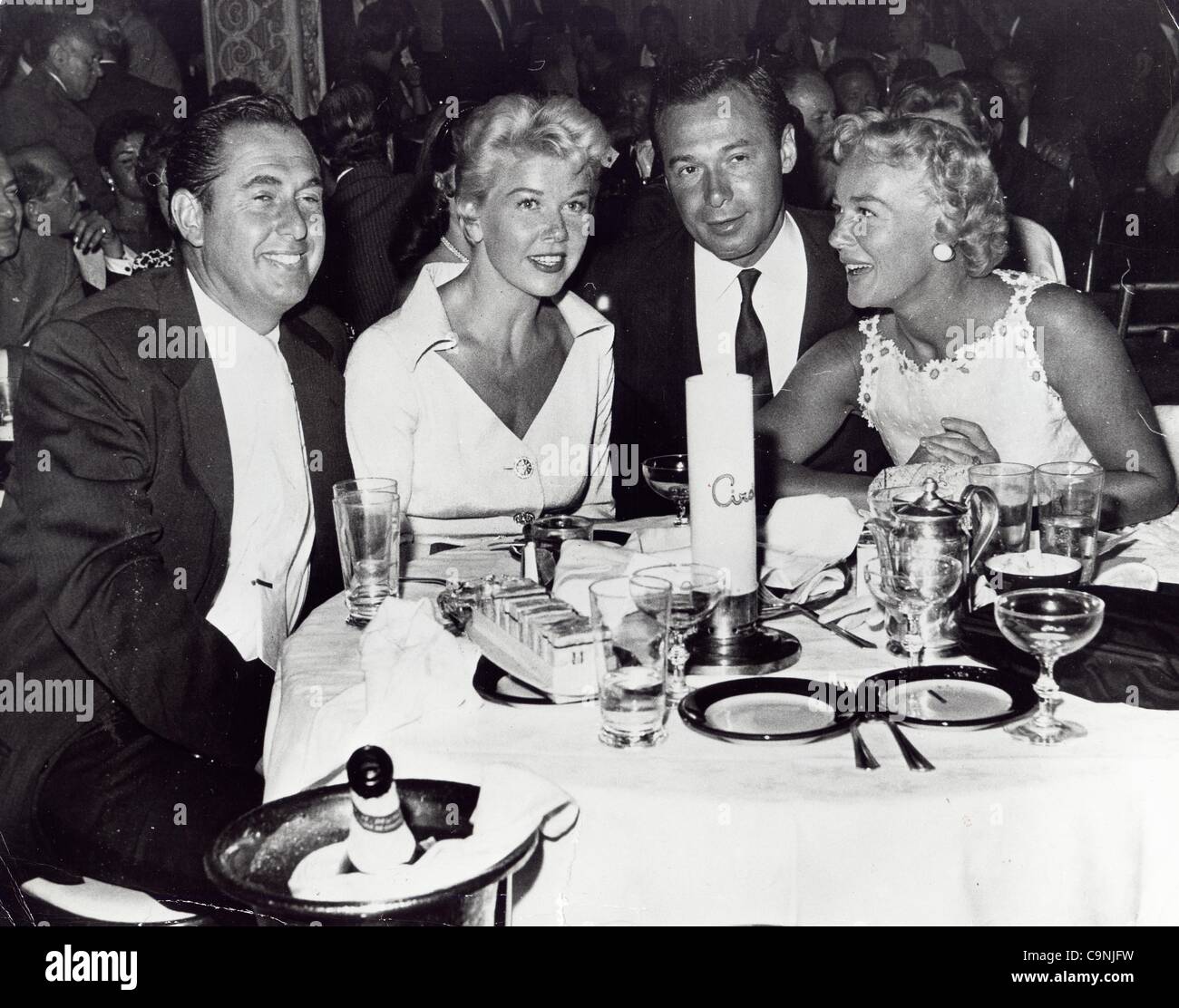 BETTY HUTTON with Doris Day , Marty Meicher and Alan Livingstone at the ...
