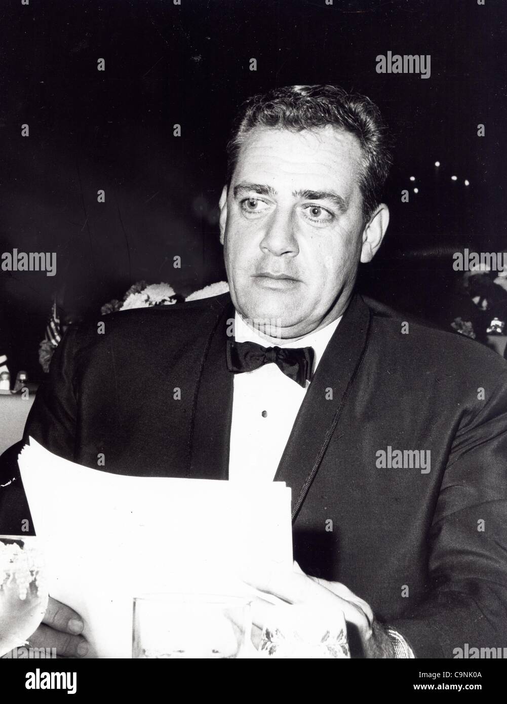 RAYMOND BURR.Supplied by Photos, inc.(Credit Image: Â© Globe Photos ...