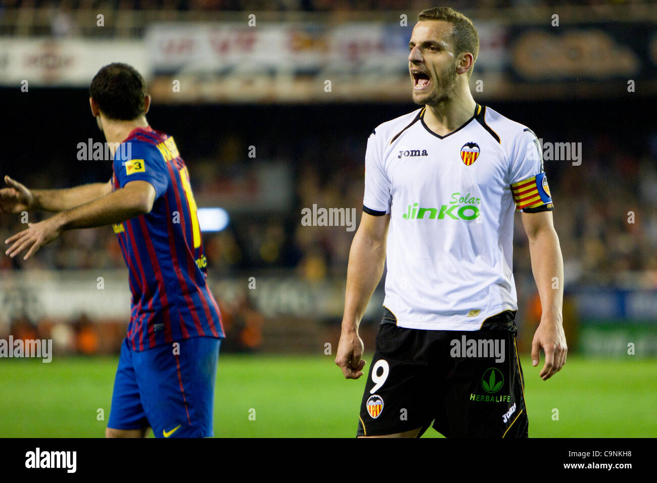 01/02/2011 - VALENCIA, Spain // COPA DEL REY FOOTBALL - Soccer ...