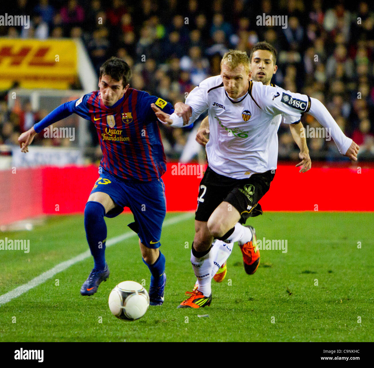 01/02/2011 - VALENCIA, Spain // COPA DEL REY FOOTBALL - Soccer ...