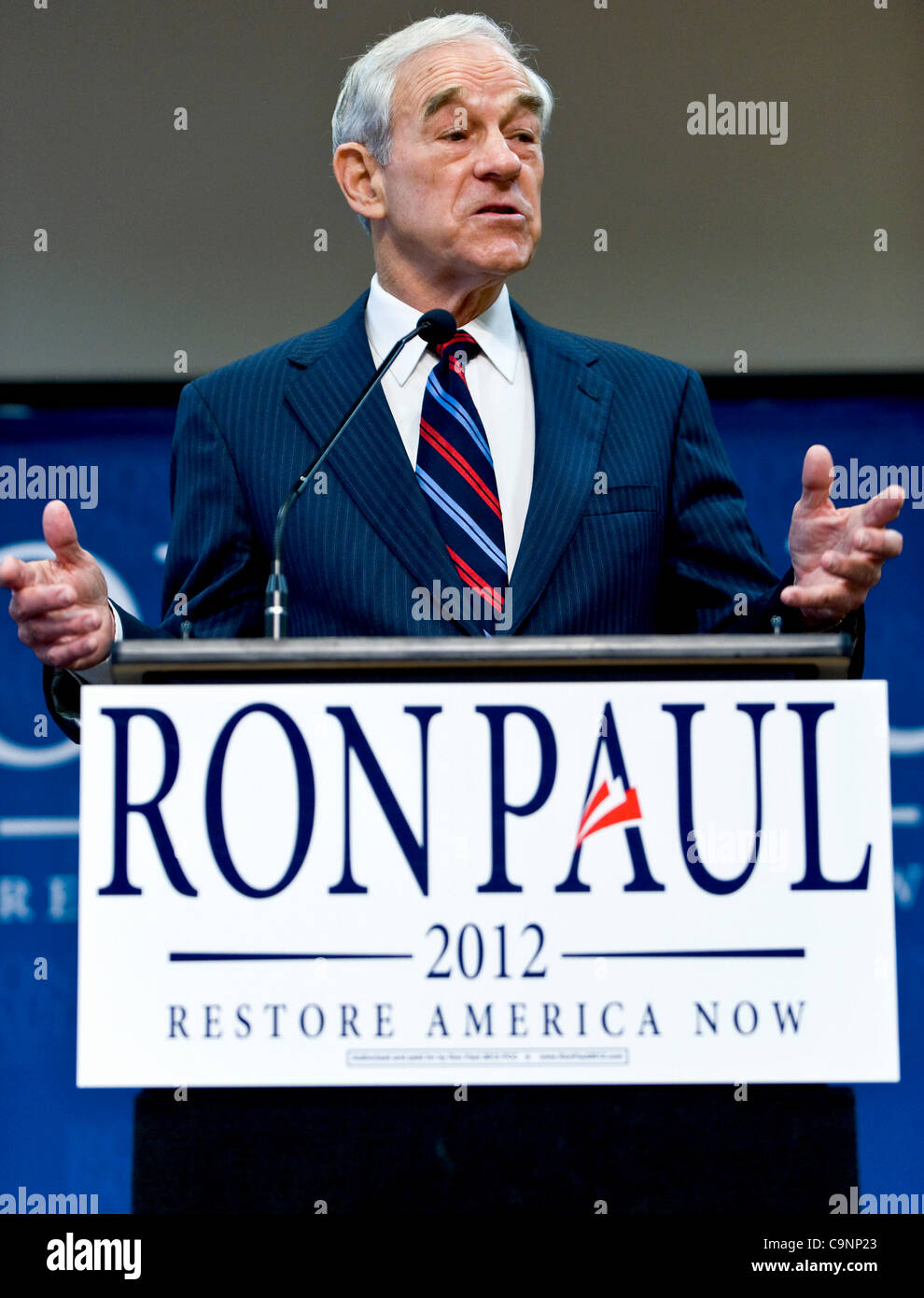 Feb. 01, 2012 - Las Vegas, Nevada, U.S. - Texas Congressman RON PAUL ...