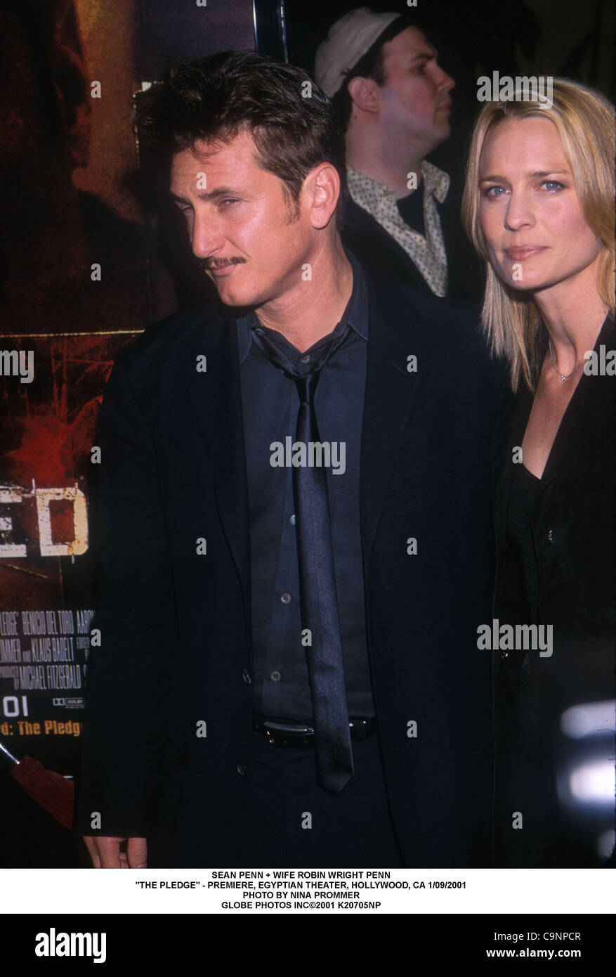 Jan. 9, 2001 - SEAN PENN + WIFE ROBIN WRIGHT PENN.''THE PLEDGE ...