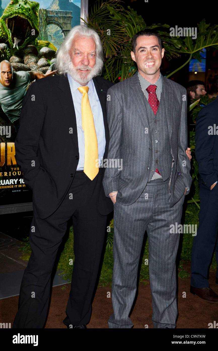 Donald Sutherland, Brad Peyton at arrivals for JOURNEY 2: THE ...