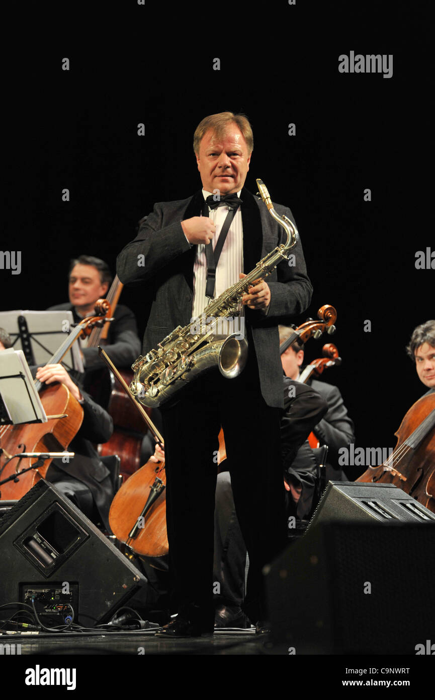 01.02.2012. St.Petersburg. Russia. Concert in the Hall "October ...